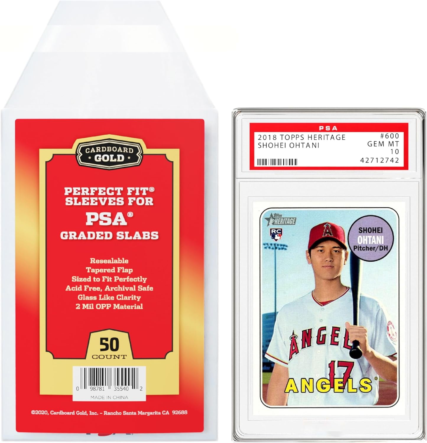PSA Graded Card Sleeves – 2500 Count Clear Display Without PSA Logo ...