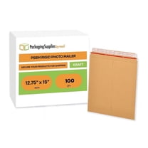 PSBM White Rigid Mailers 1600 Pcs 12.75" x 15" Lightweight Tamper ...