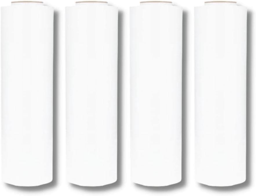 PSBM Cast Hand Pre-Stretched Stretch Wrap 17" x 1476' 4 Rolls 34 Gauge ...