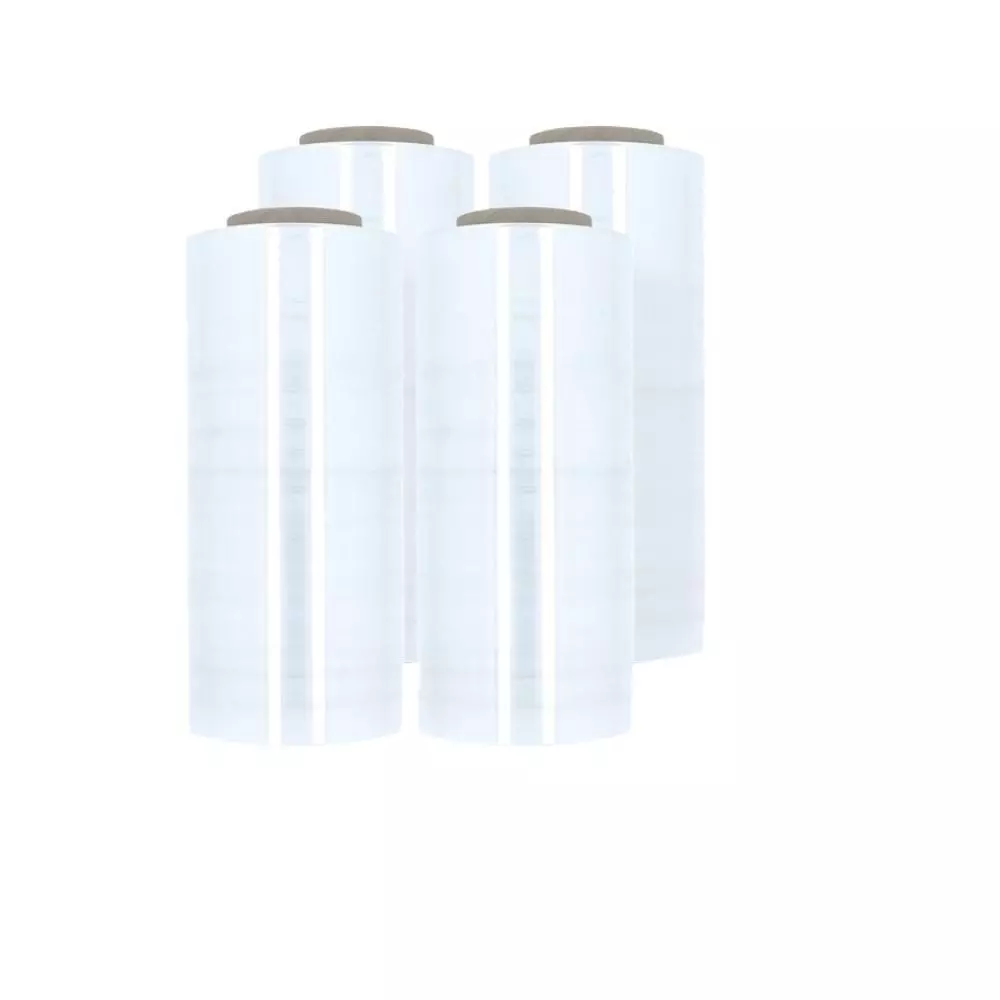 PSBM Cast Hand Pre-Stretched Stretch Wrap 17" x 1476' 4 Rolls 34 Gauge ...
