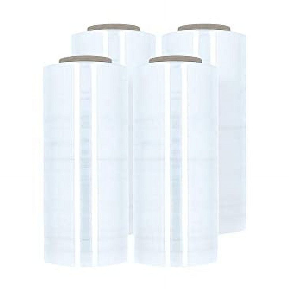 PSBM Clear Stretch Wrap for Packing, 4 Pack of 18 Inch x 1000 Feet, Pre ...