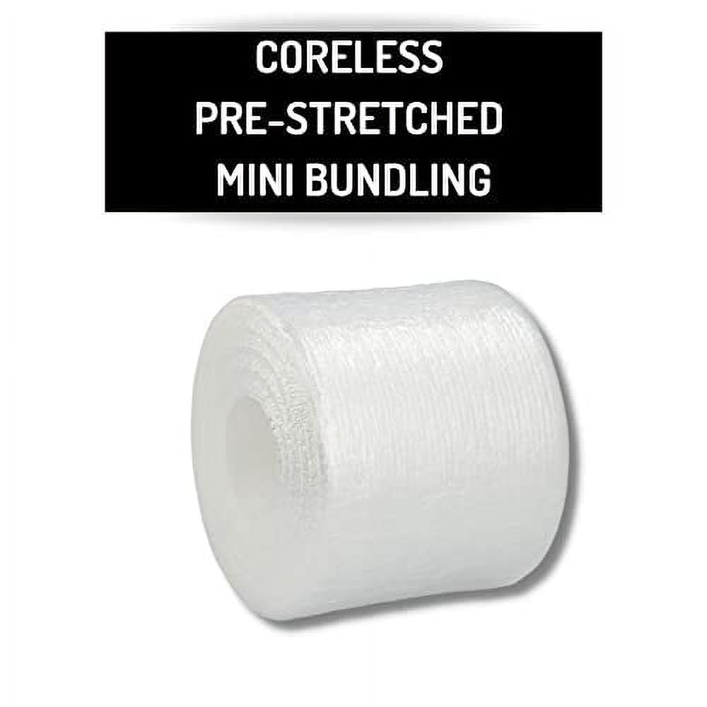 PSBM Coreless Mini Stretch Wrap with Plastic Handle, 12 Pack, 5 Inch x 2000 Feet, 32 Gauge ...