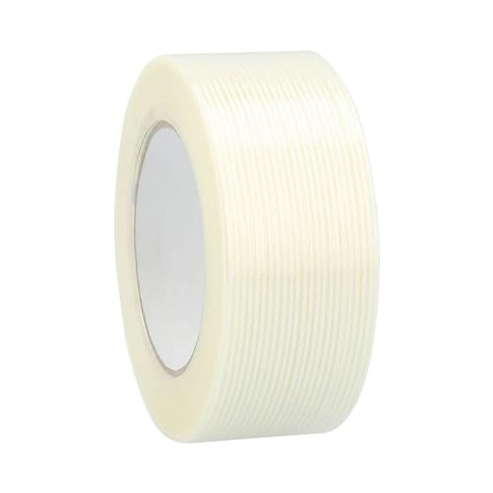 PSBM Filament Reinforced Tape, 3 Inch x 60 Yards, 16 Pack, Clear ...