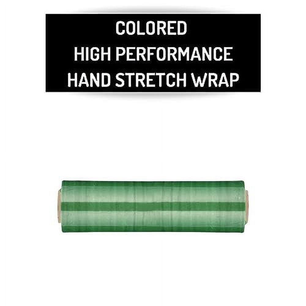 PSBM Green Stretch Wrap, 4 Pack, 18 Inch x 1500 Feet, 47 Gauge, Tinted ...