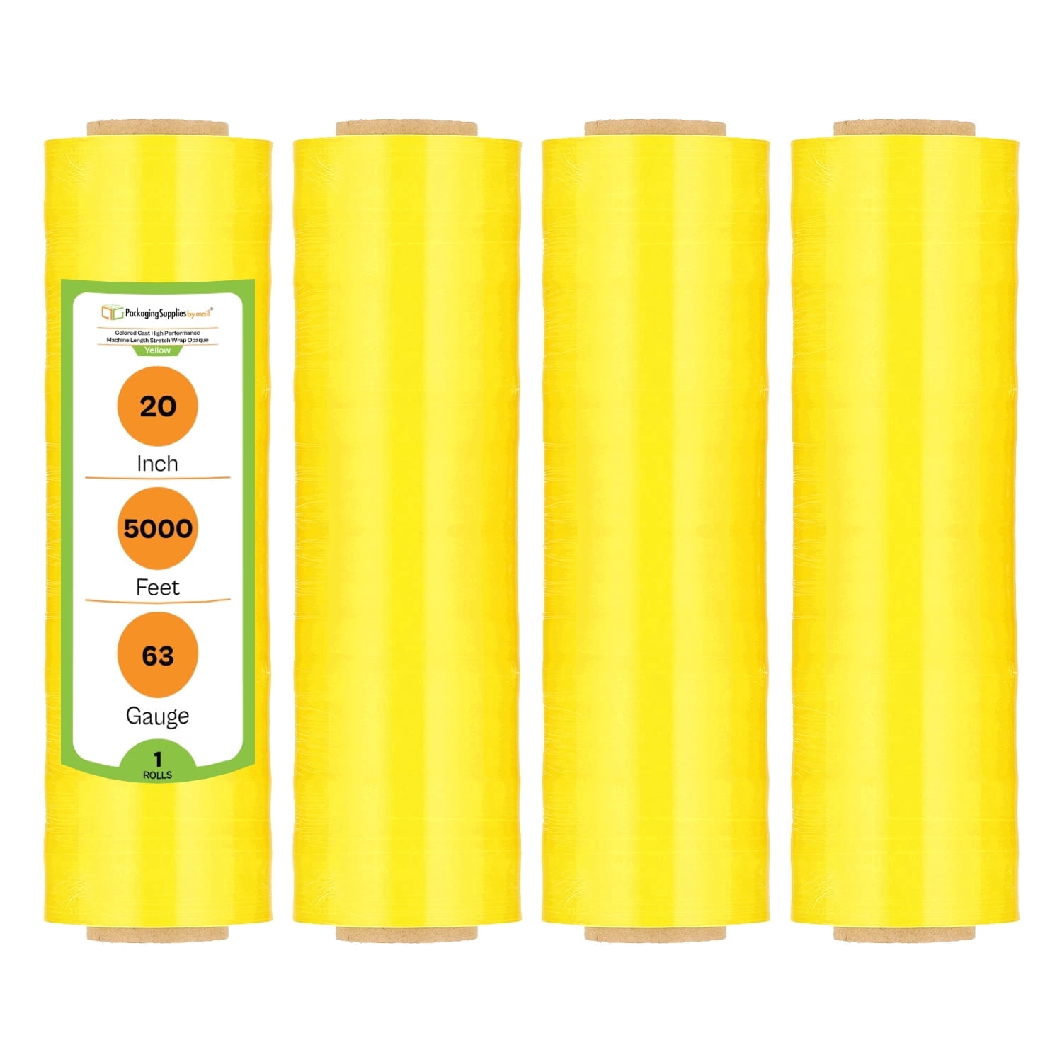 PSBM High Performance Machine Stretch Wrap 20 Inch x 5000 Feet 1 Roll ...