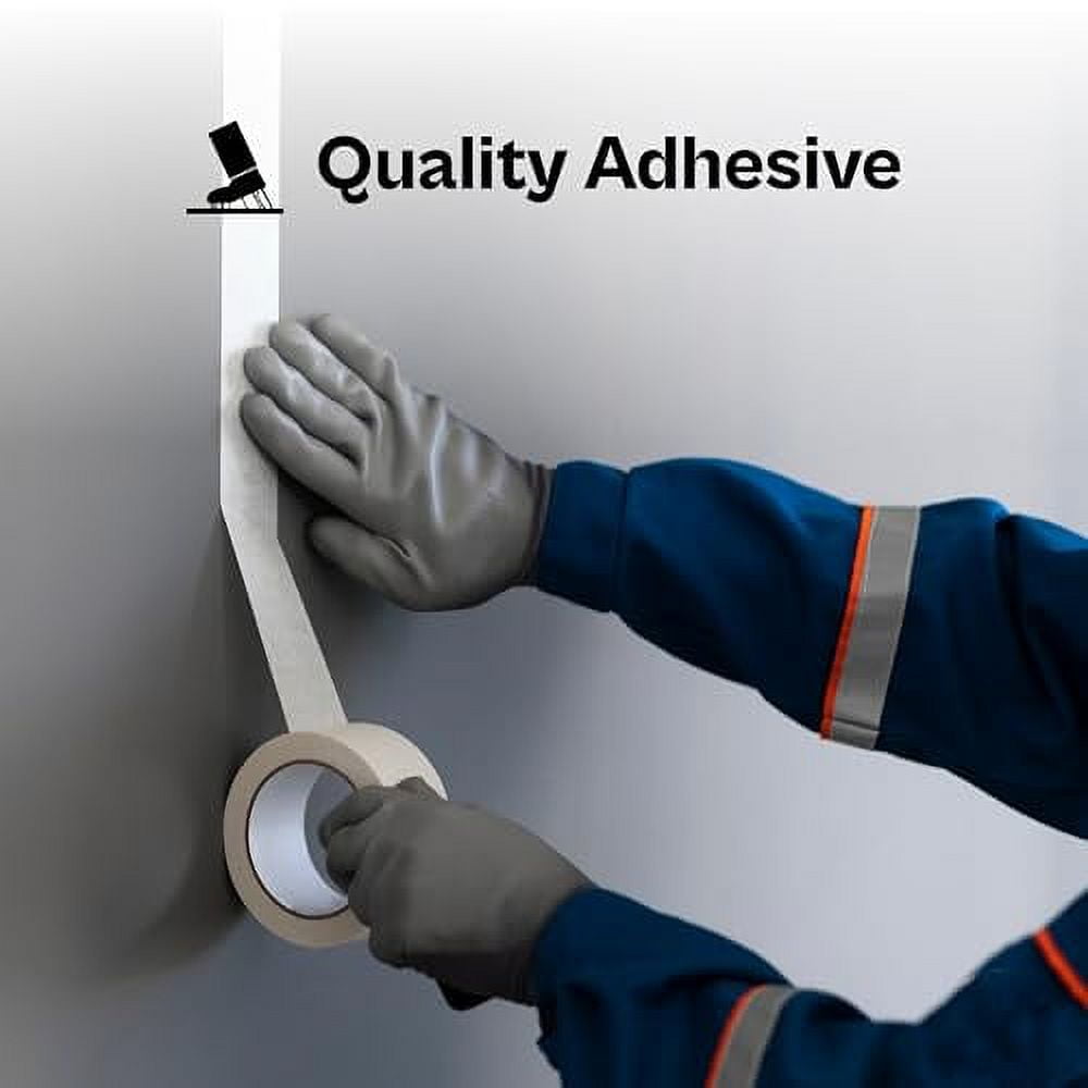 PSBM Masking Tape, 3 Inch x 60 Yards, 8 Pack, 4.3 Mil Thick, Easy Tear ...