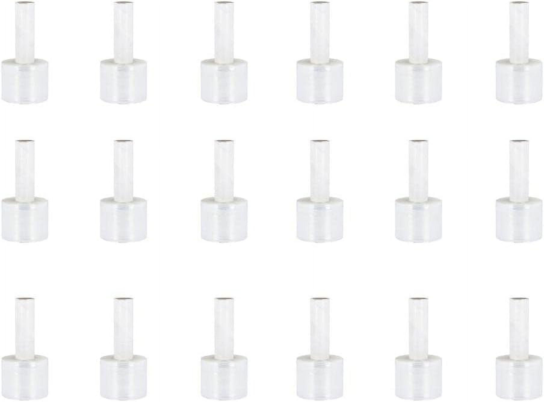 PSBM Mini Stretch Wrap With Extended Handle, 36 Pack, 3 Inch X 650 Feet, 100 Gauge, Clear ...