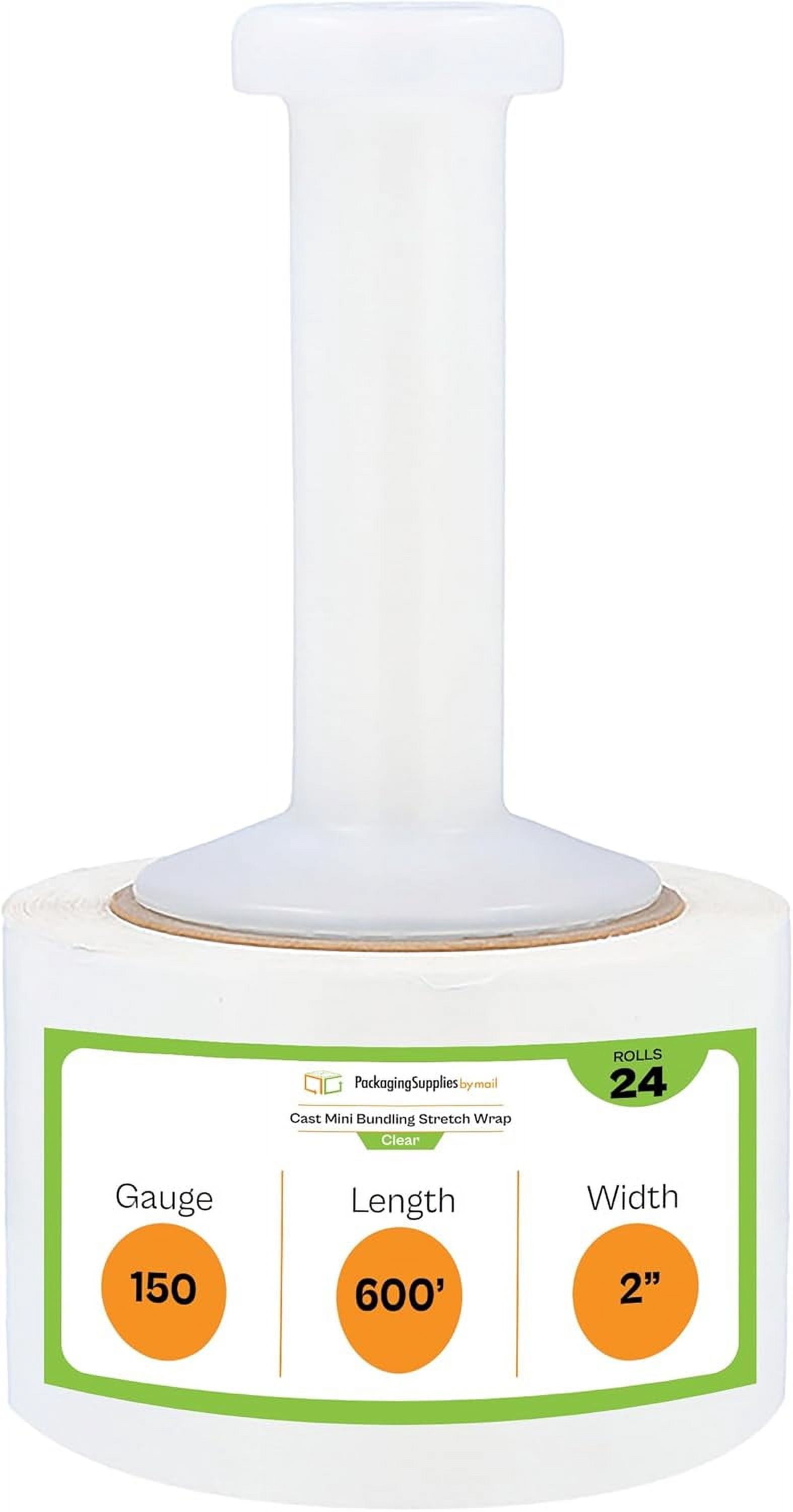 PSBM Mini Stretch Wrap with Handle, Clear, Small Plastic Cling Film for ...
