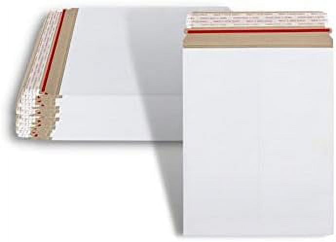 PSBM Photo Document Mailers, 11x13.5 Inch, White, 100 Pack, Rigid ...