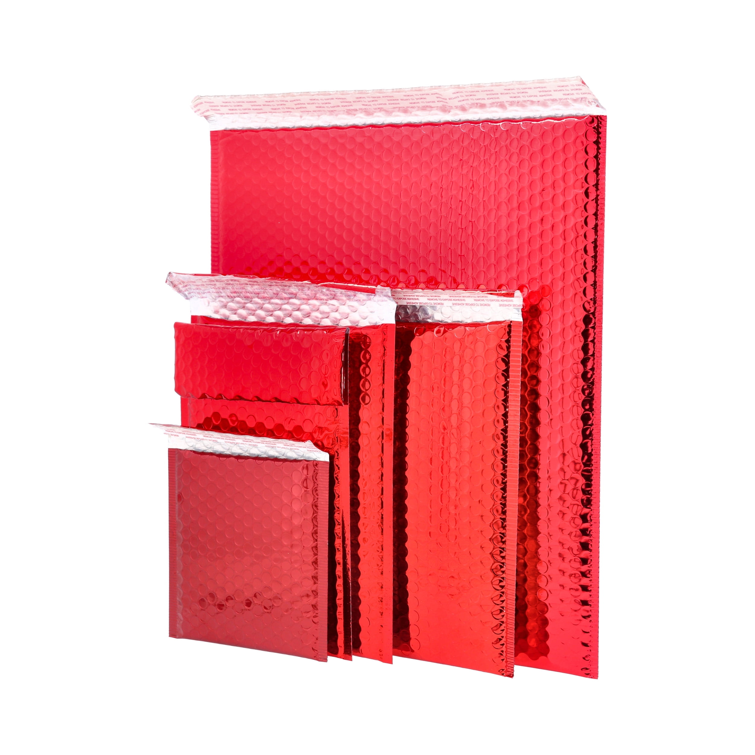 PSBM Red Bubble Mailers 50 Pcs 13.75" x 11" Lightweight Shiny Padded ...