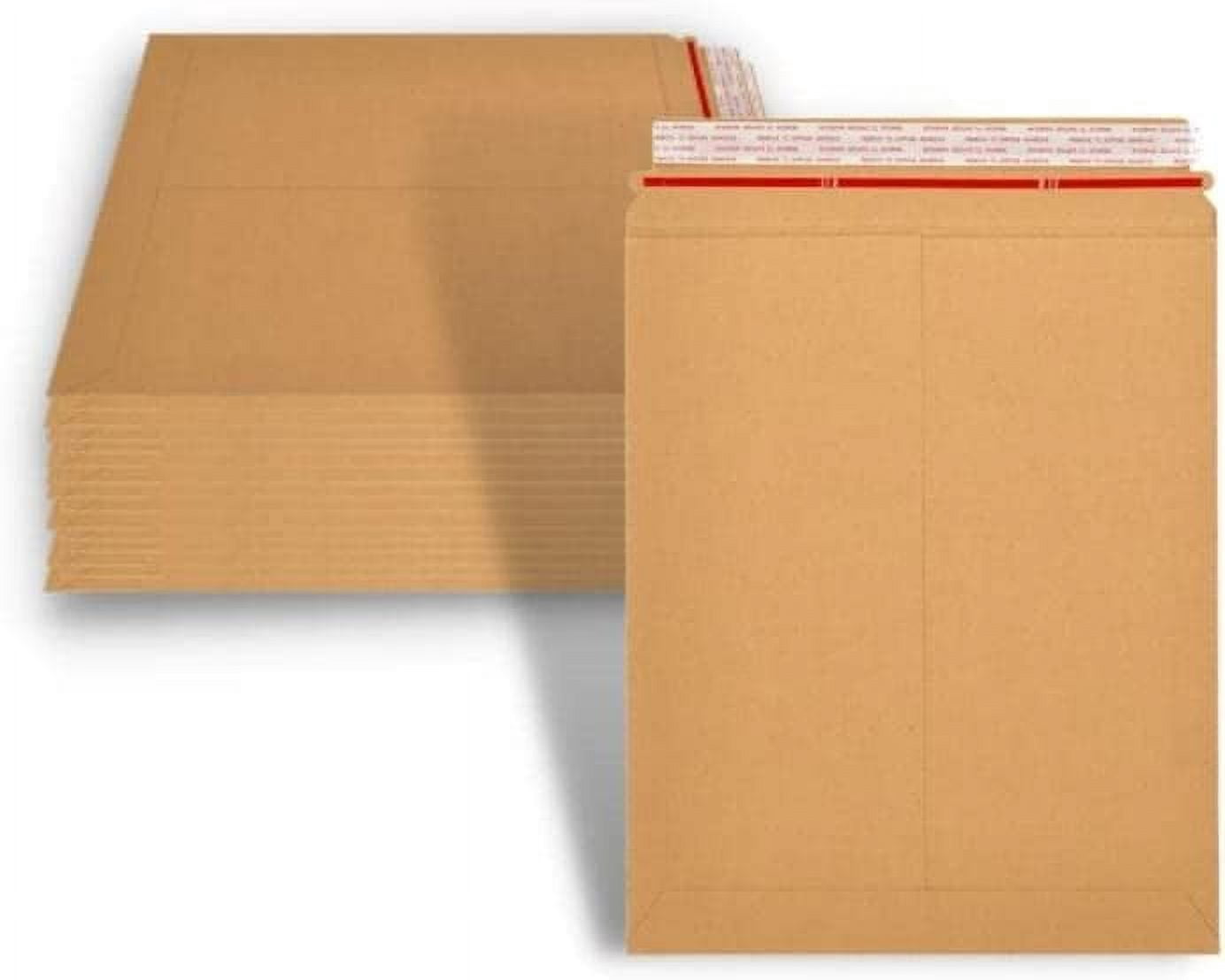 PSBM Rigid Mailers, 13x18 Inch, 100 Pieces, Kraft Brown Cardboard ...