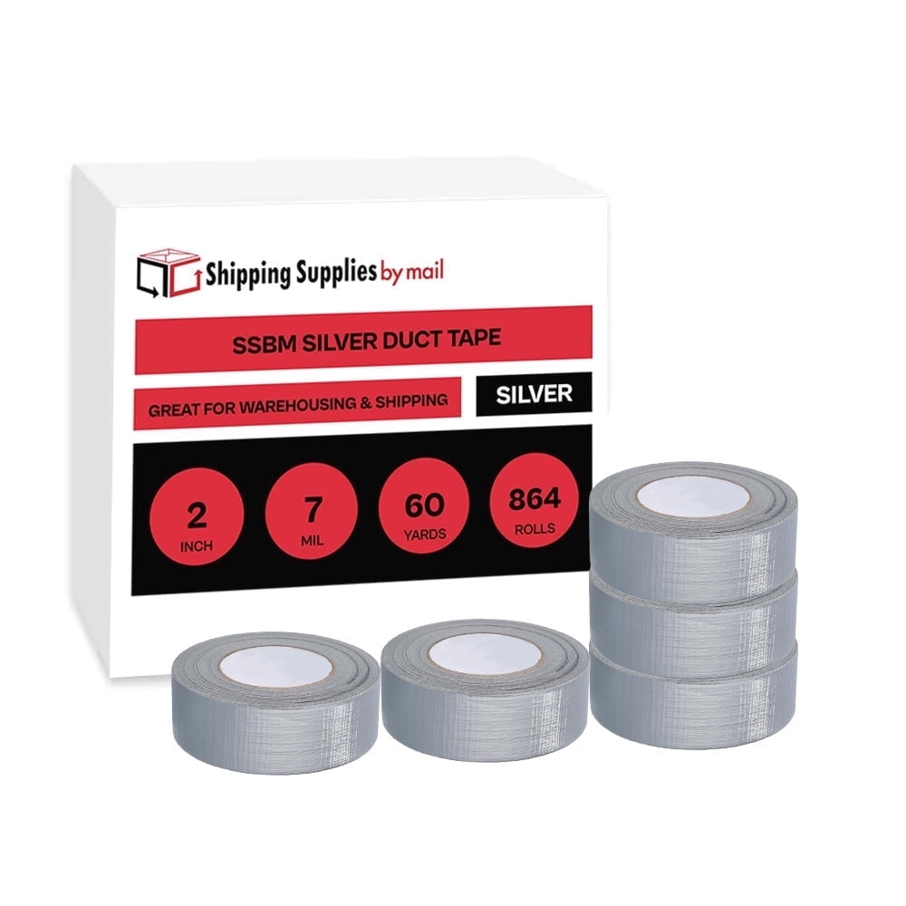 PSBM Silver Duct Tape 2" x 60 Yards 7 Mil Bulk 864 Rolls Heavy Duty ...