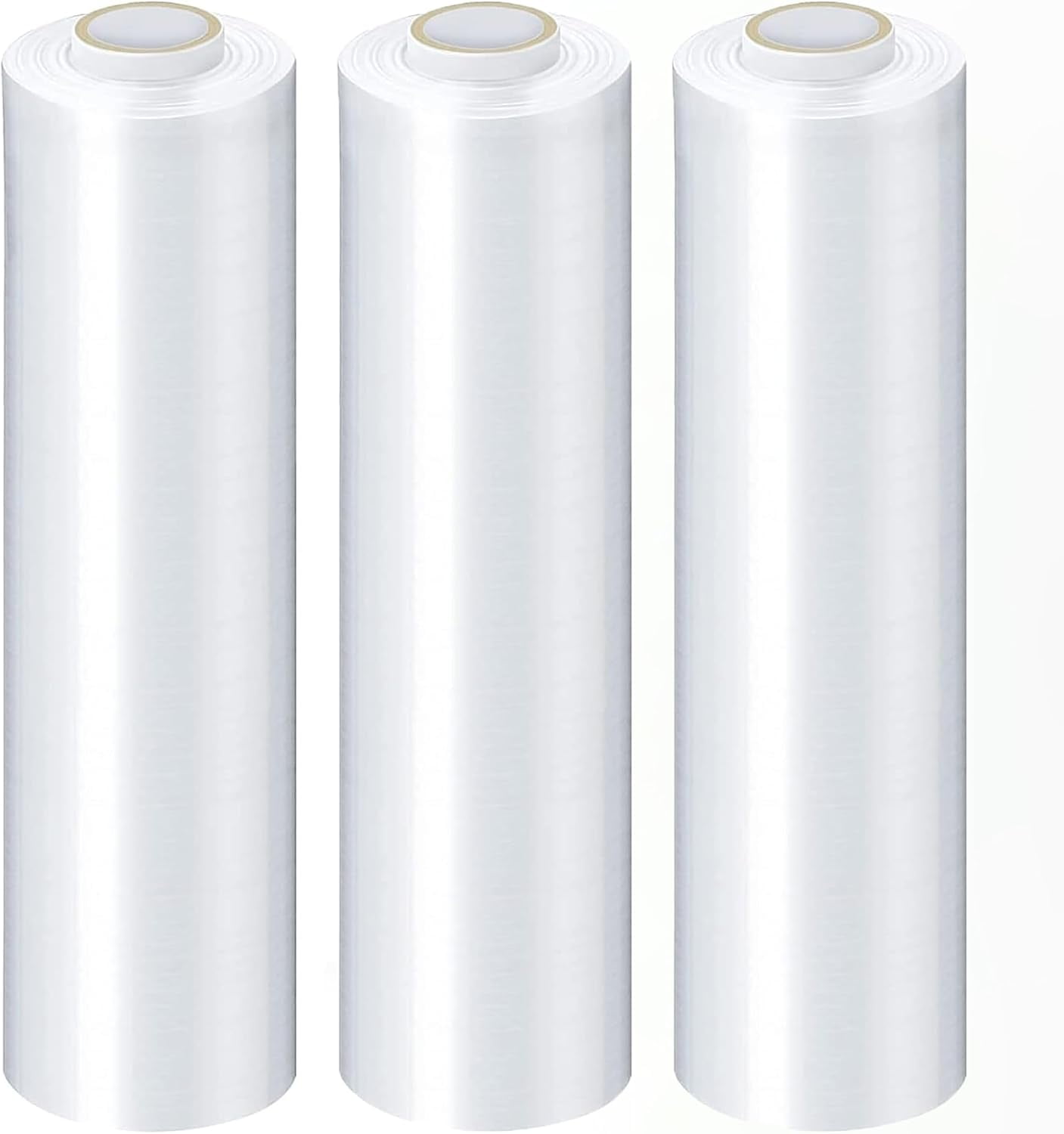 PSBM Stretch Wrap, 4 Pack, 12 Inch x 2000 Feet, 60 Gauge, Clear Plastic ...