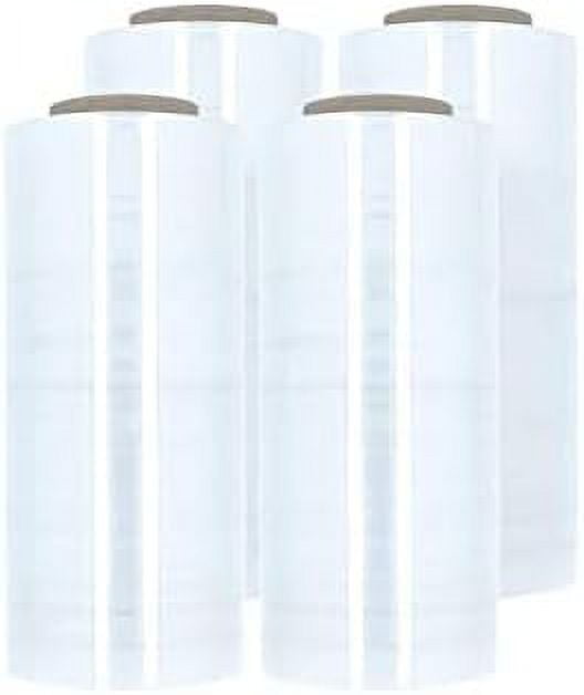 PSBM Stretch Wrap, 4 Pack, 18 Inch x 1500 Feet, 40 Gauge, Clear, Down ...