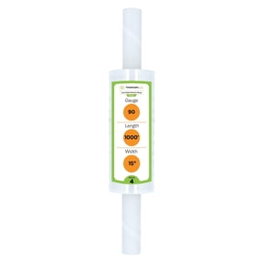 MMBM Orange Cast Hand Stretch Wrap 18" x 1500' 4 Rolls 80 Gauge Opaque ...