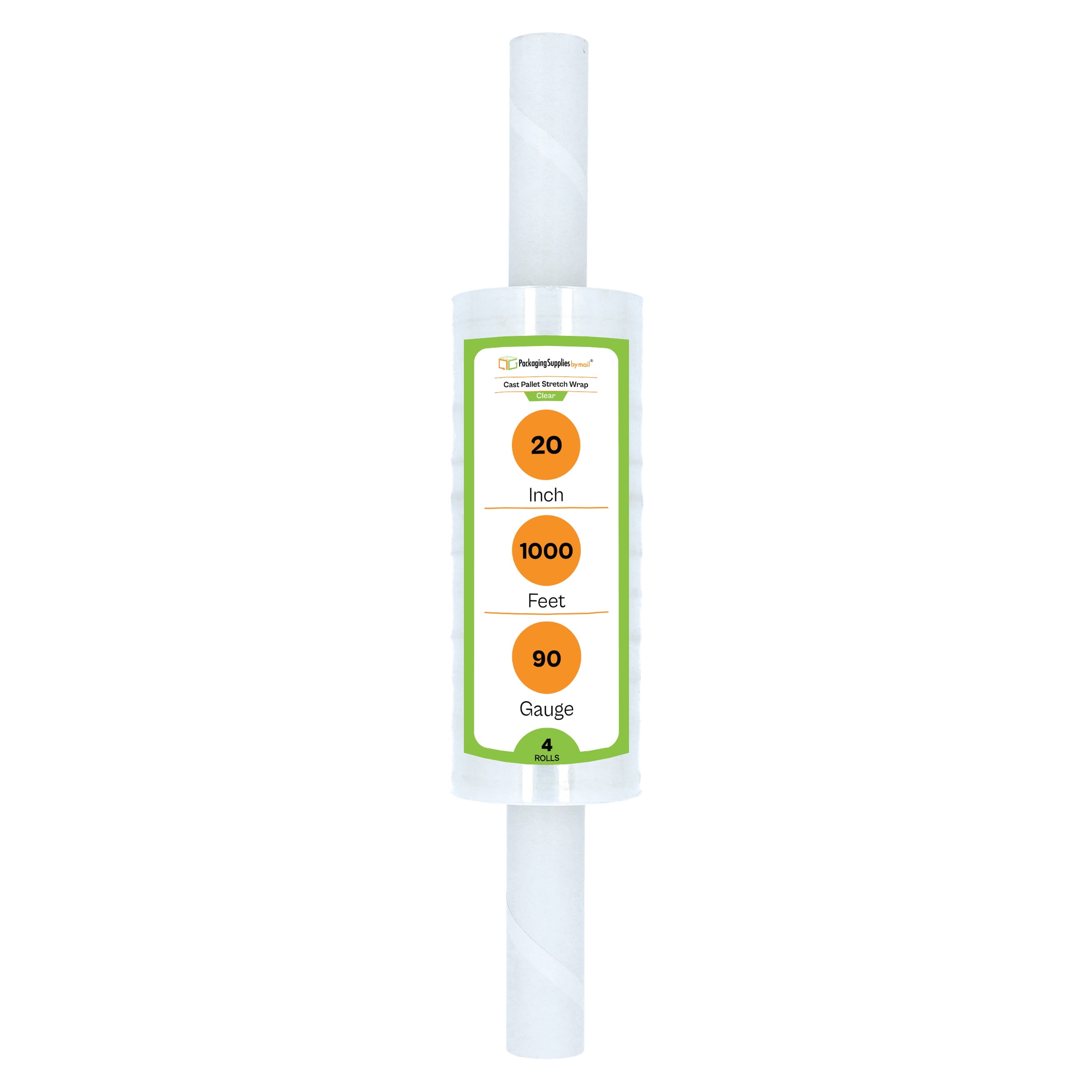 PSBM Stretch Wrap with Extended Core Handles 20 Inch x 1000 Feet 90 ...