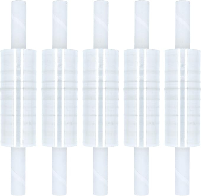 PSBM Stretch Wrap with Extended Core Handles, 8 Rolls, 10 Inch x 1000 ...