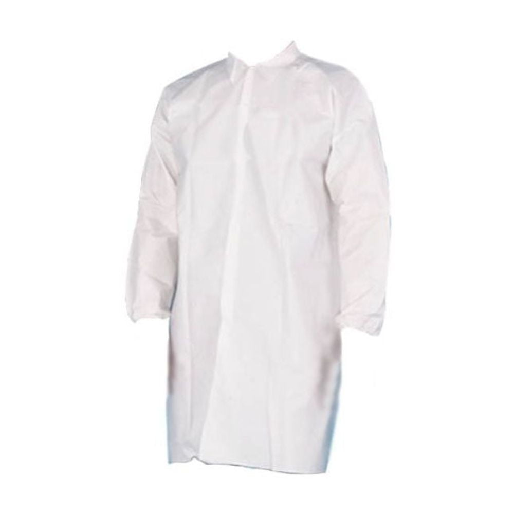 PSBM White Disposable Lab Coat, 4XL 50 Pack – Microporous Protective ...