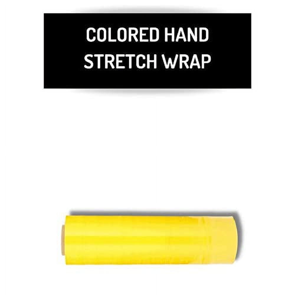 PSBM Yellow Stretch Wrap, 1 Pack, 18 Inch x 1500 Feet, 80 Gauge ...