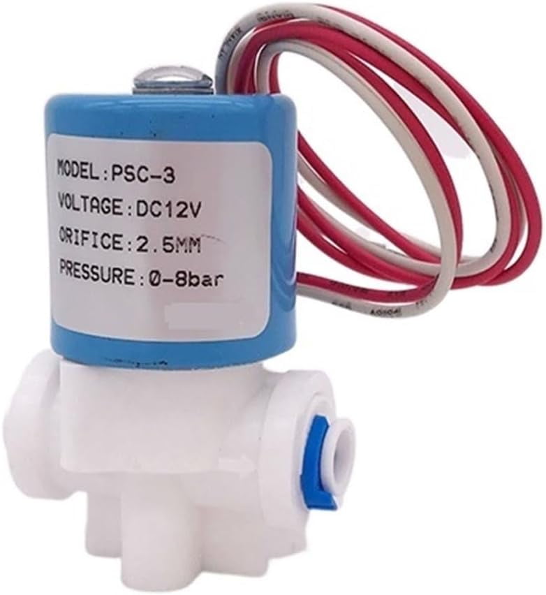 PSC-3 2 Way Plastic Water Dispenser MicSolenoid Valve 1/4inch Pipe 24V 12V DC Flow Control For ...