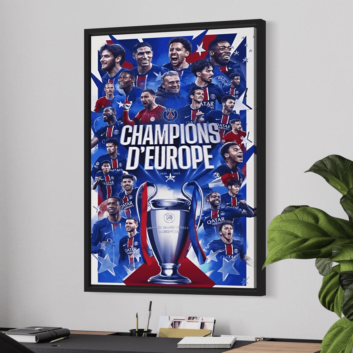 PSG Champions DEurope UEFA Champions League Winners 2024-25 The ...
