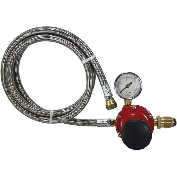 PSI ADJ. High Pressure Regulator Assemlby with Pressure Gauge Stainless ...