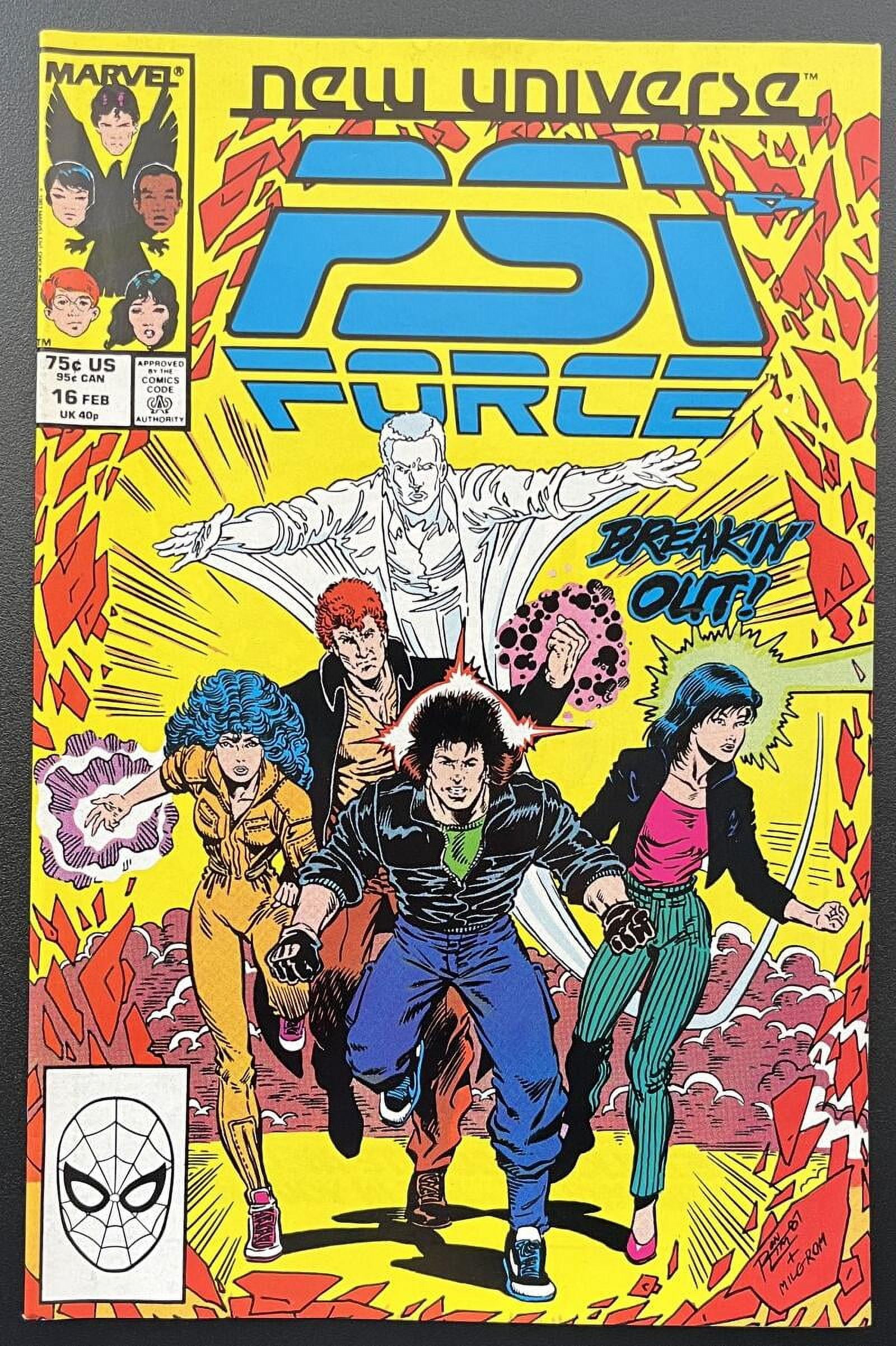 PSI Force #16 Marvel Comic Book Feb. 1988 Direct Edition - CB241 ...