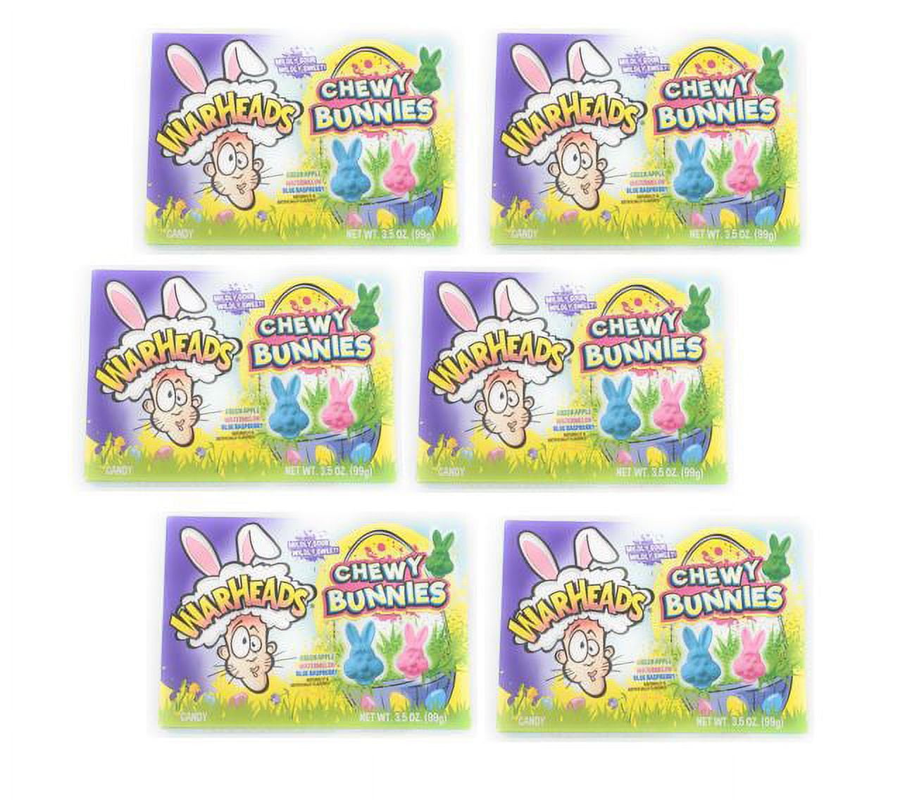 PSLLC EASTER WARHEADS Chewy Bunnies Assorted Fruit Flavored (Green ...