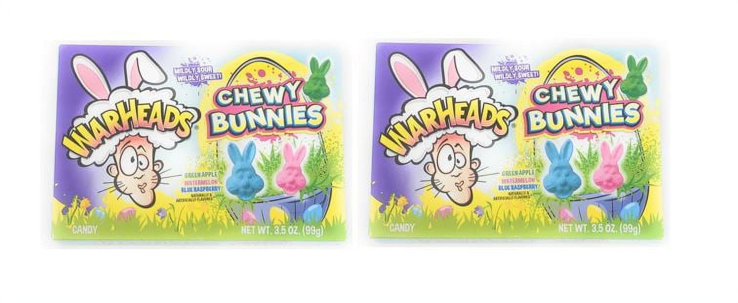 PSLLC EASTER WARHEADS Chewy Bunnies Assorted Fruit Flavored (Green ...