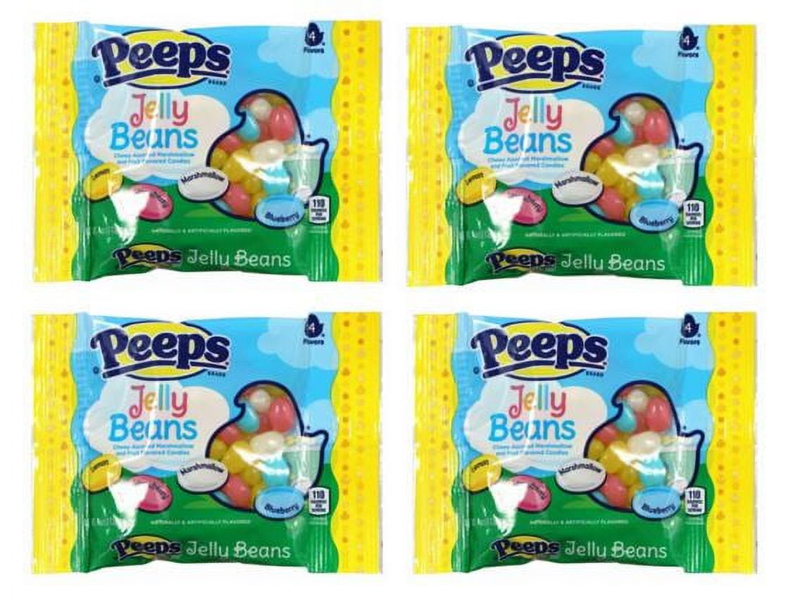 PSLLC Easter Peeps Jelly Beans Candy Candies Includes 4 Flavors: Lemon ...