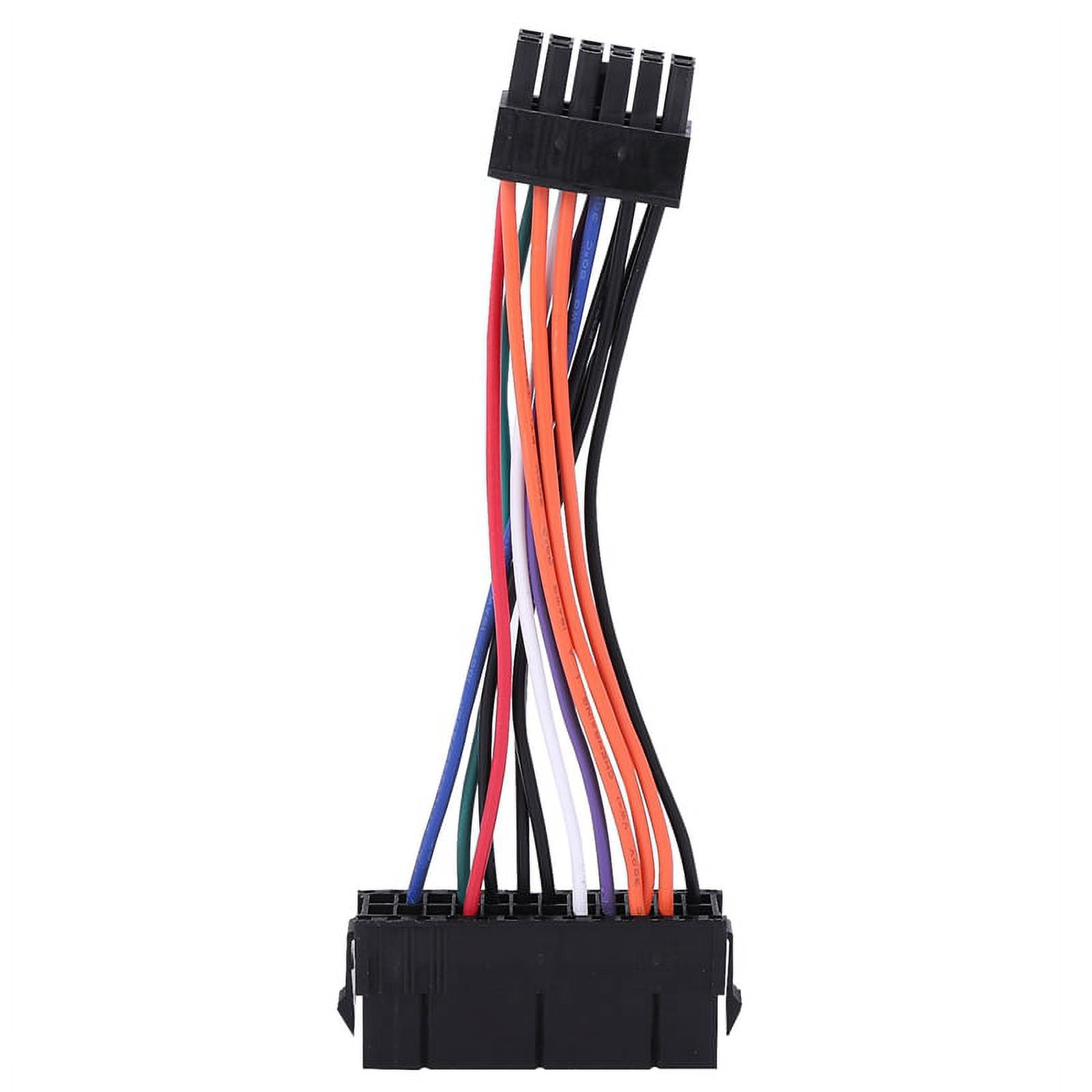 PSU ATX 24Pin female to 12Pin Male Power Supply Sleeved Cable cord ...