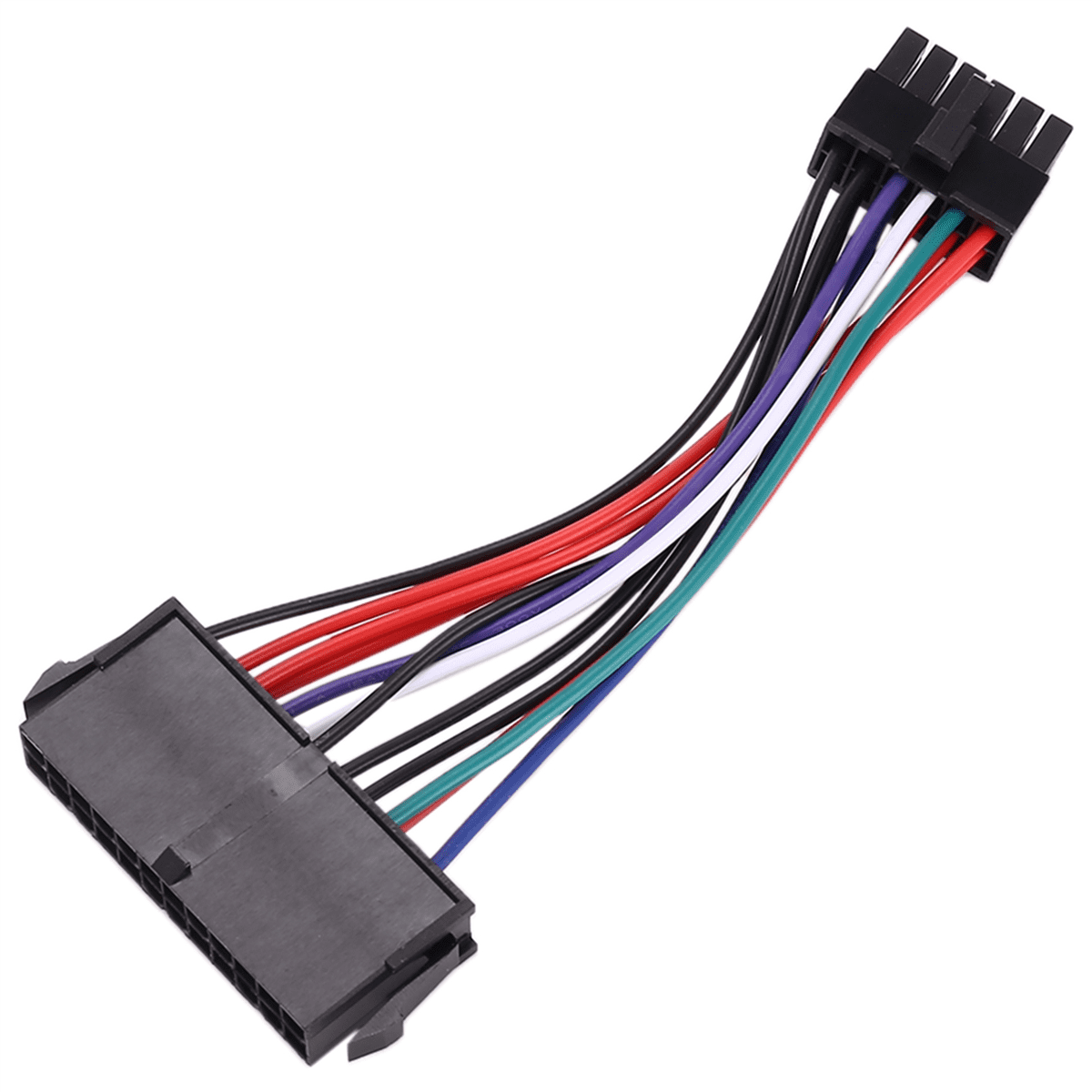 PSU ATX 24Pin female to 12Pin Male Power Supply Sleeved Cable cord ...