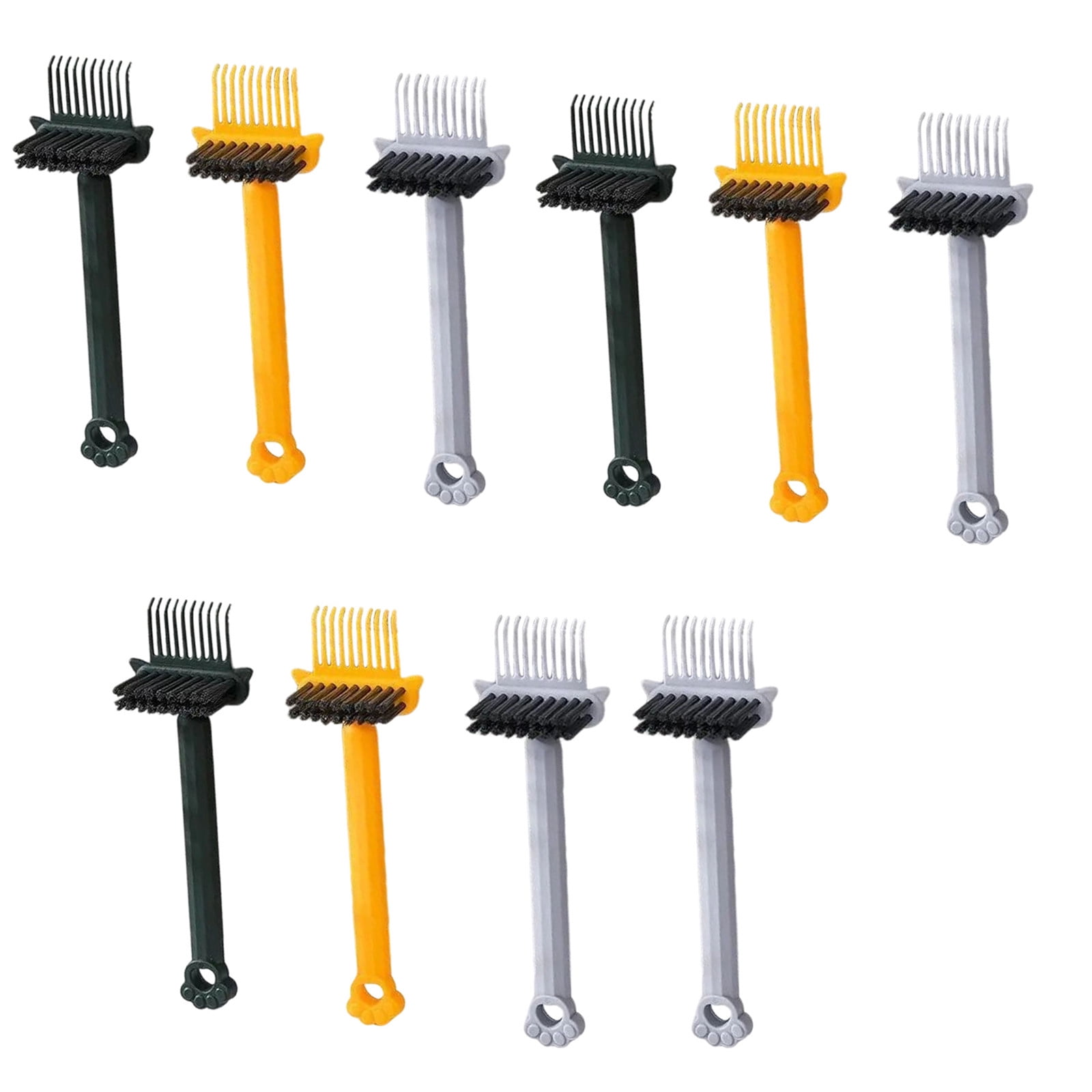 PSVFUJZ Hair Brush Cleaner Tool 10 Pack, 2 in 1 Comb Cleaning Rake ...