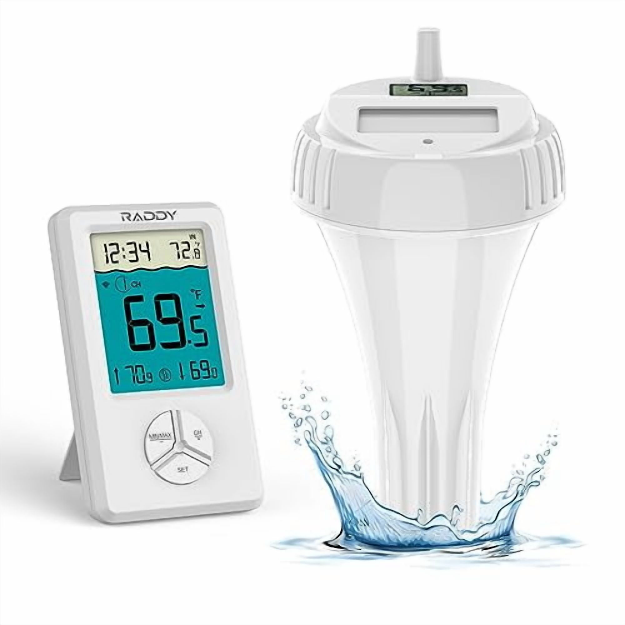 PT-1 Pool Thermometer Floating Easy Read Wireless Digital Water ...