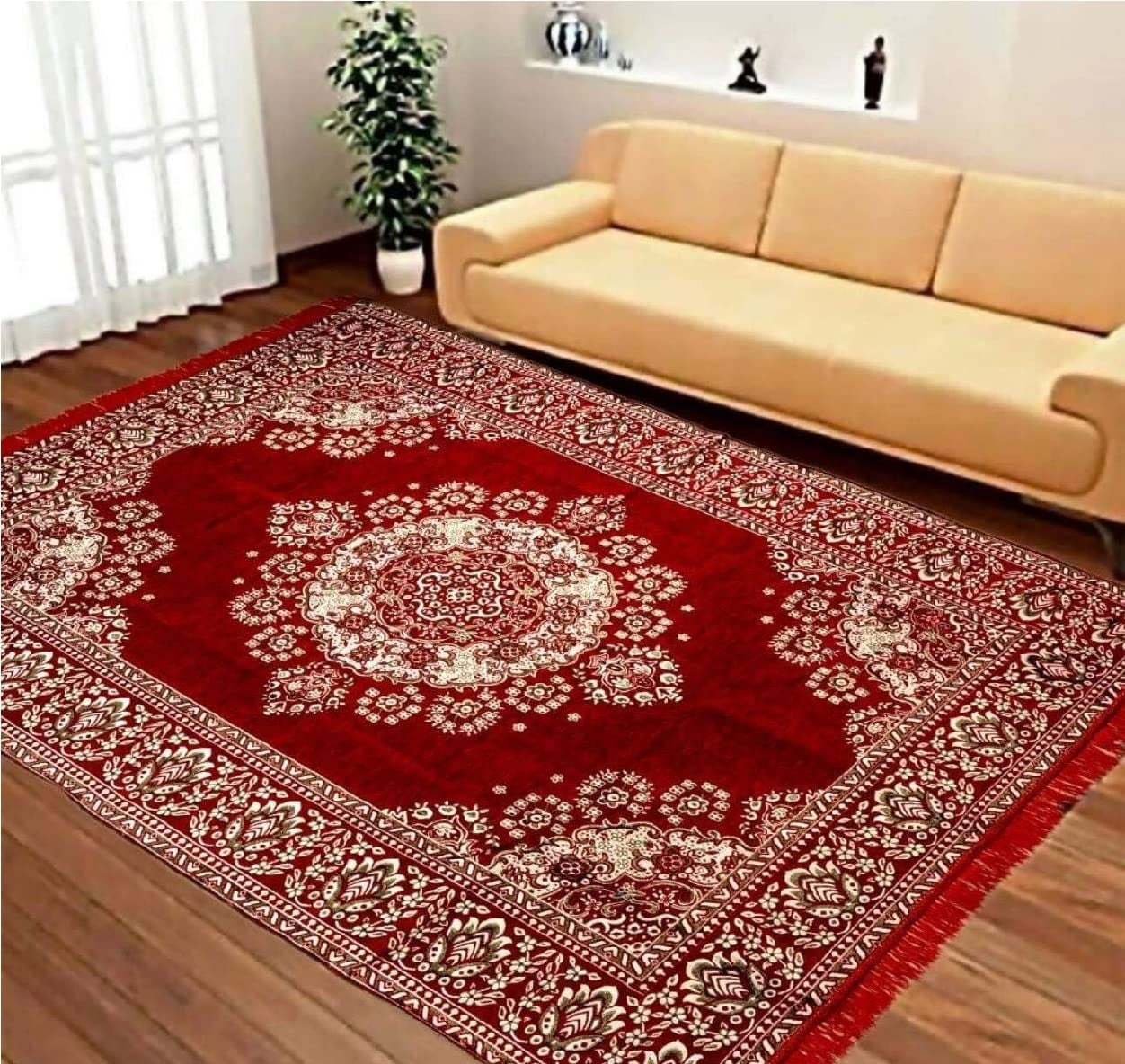 PT Bring Home Vintage Persian Design Jacquard Weaved Foldable Chenille ...