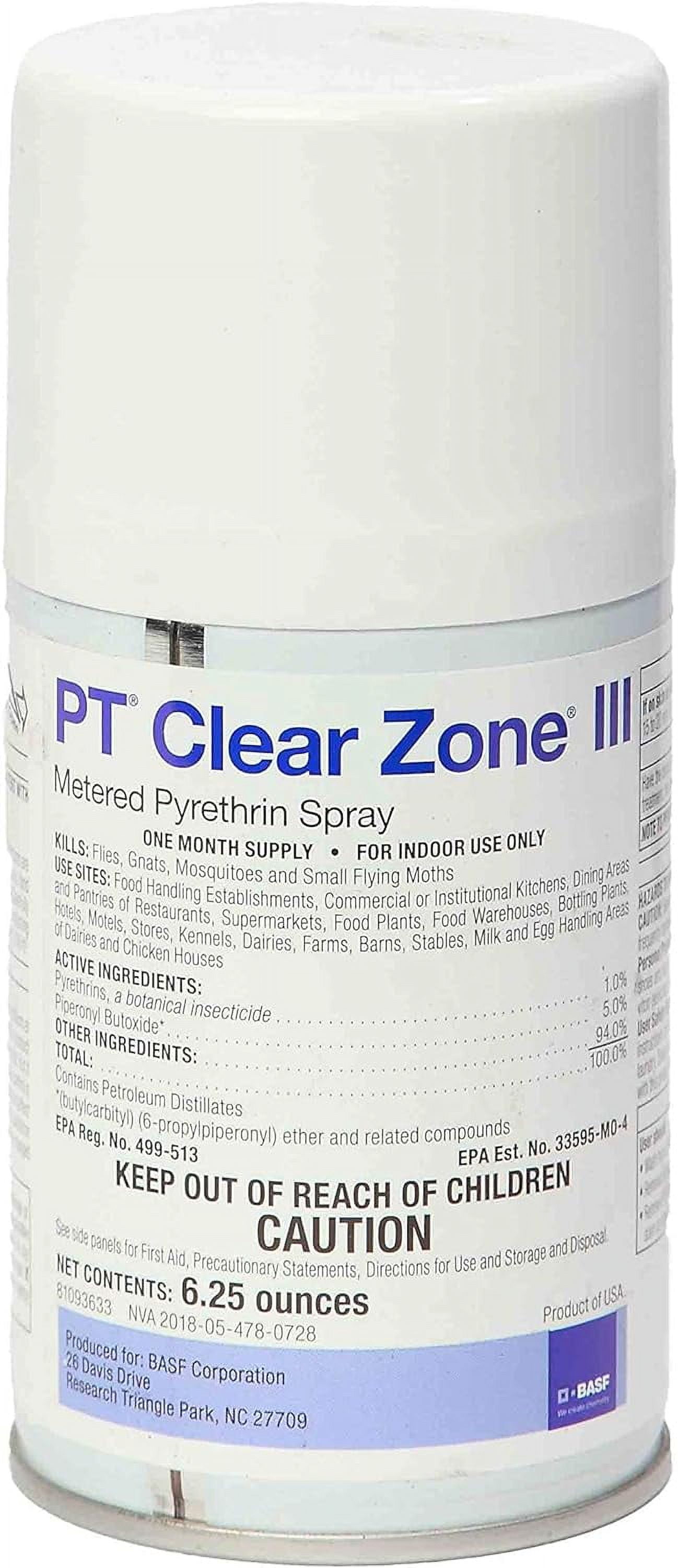 PT Clear Zone III Metered Pyrethrin Spray - 1 can (6.25 oz) - Walmart.com