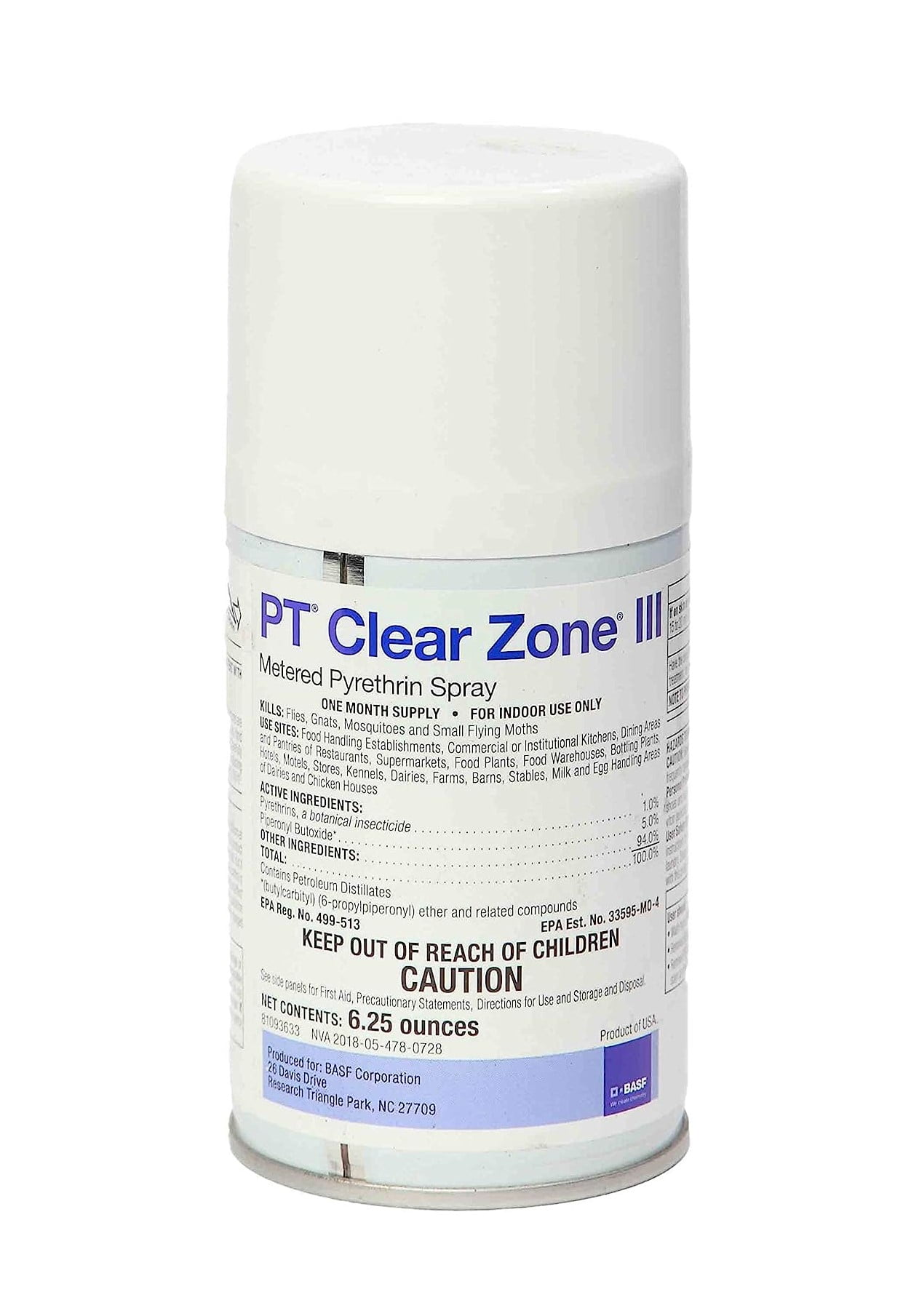 BASF PT Clear Zone III Metered Pyrethrin Spray, 6.25 fl oz, Controls ...