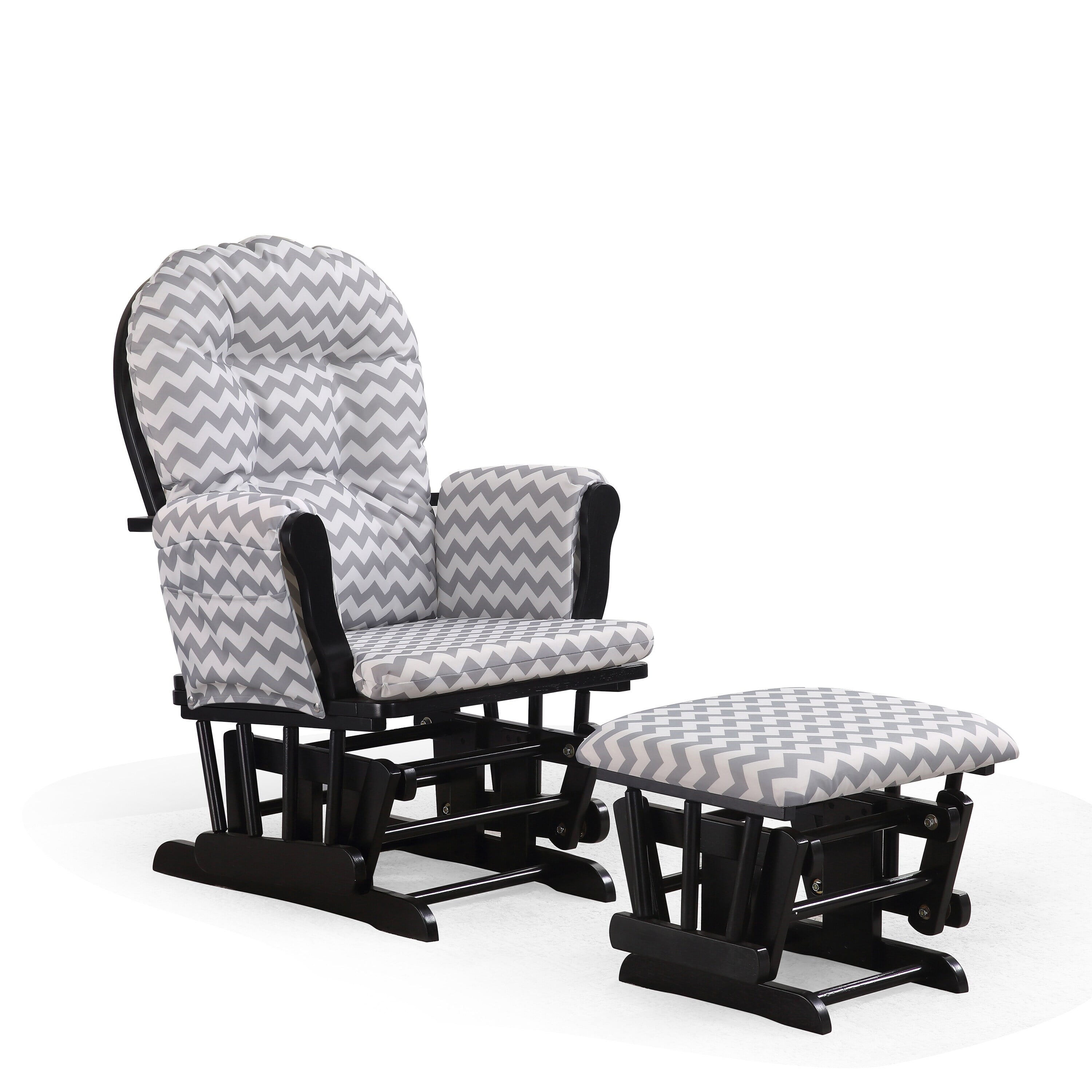 PT. RUDANT MAJU SELARAS Rejoice Glider Rocking Chair with Ottoman BLACK ...