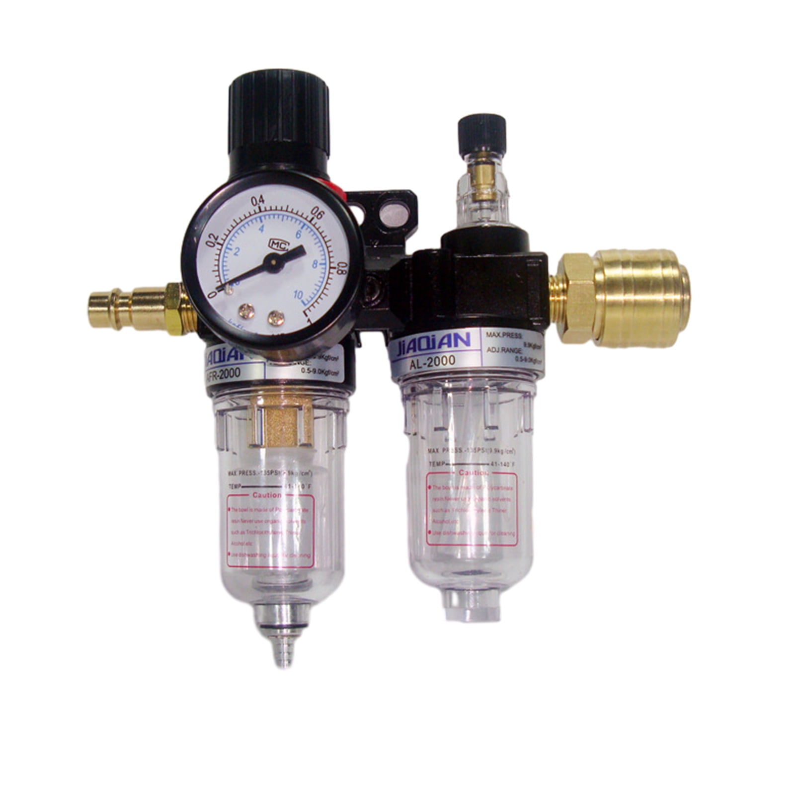 PT1/4 Filter Water Separator Oil Separator Pressure Reducer Air Compressor Compressed Air ...