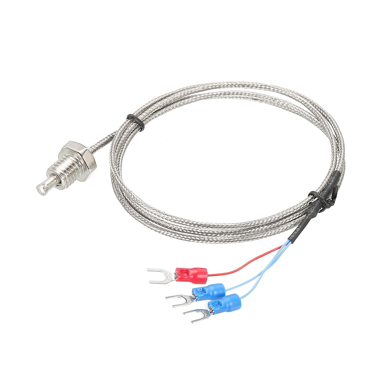 PT100 Temperature Sensor M10 Screw Temperature Probe Thermocouple 3.3ft ...