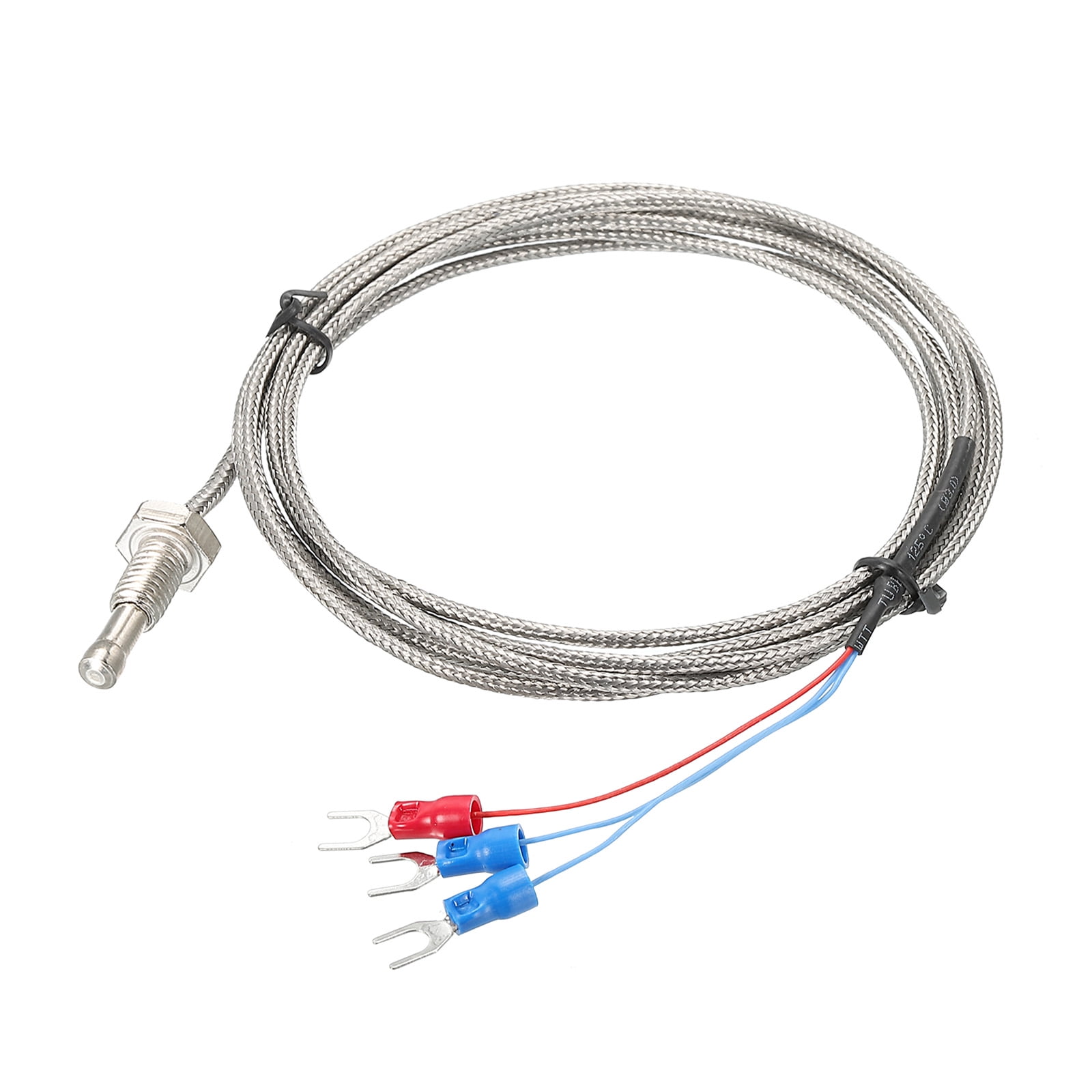 PT100 Temperature Sensor M6 Screw Temperature Probe Thermocouple 6.6ft ...