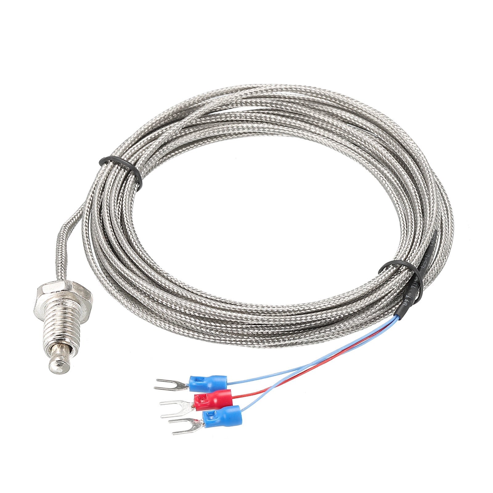 PT100 Temperature Sensor M8 Screw Temperature Probe Thermocouple 16ft ...