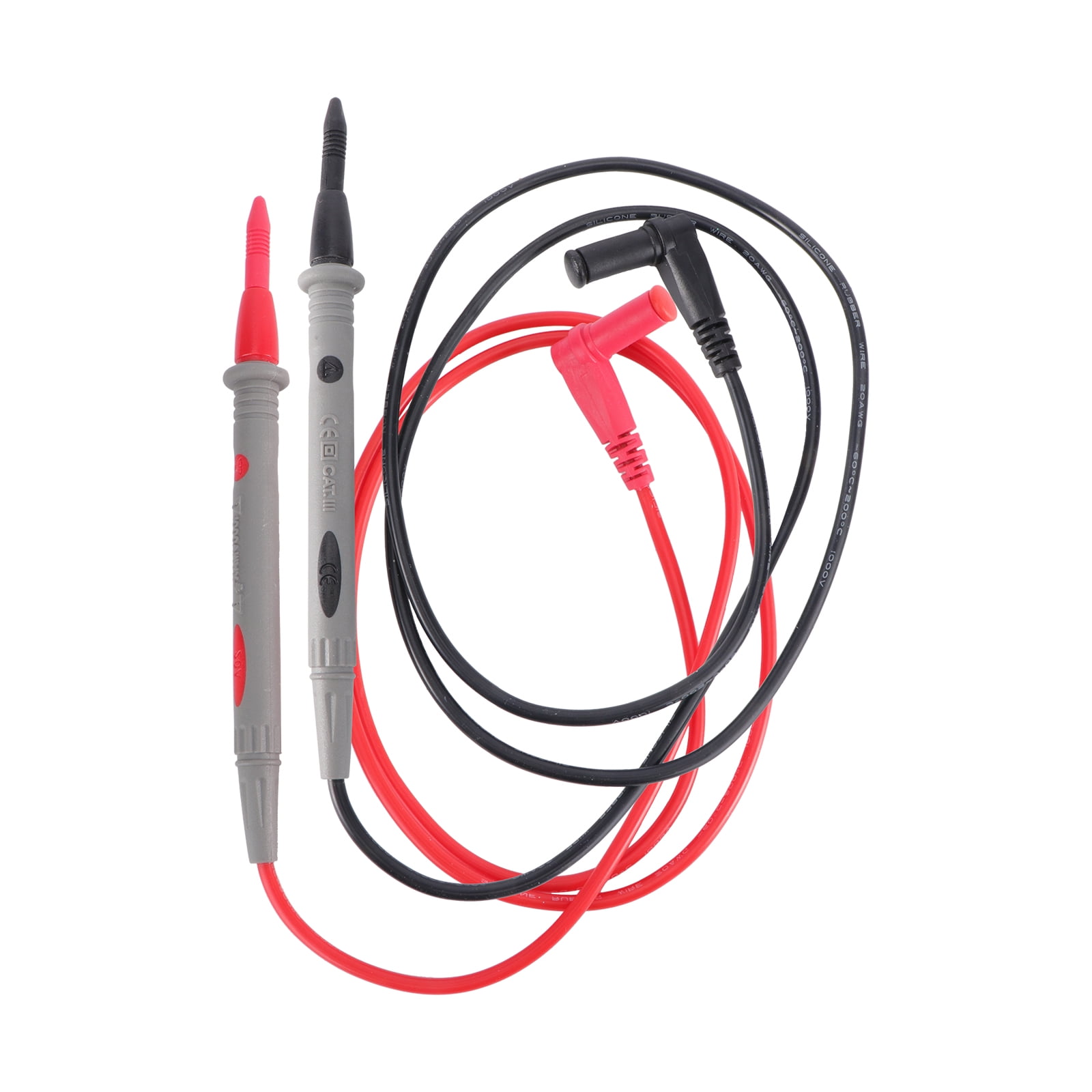 PT1008 1000V 20A Golden Plating Probe Test Lead Silicone Line Alligator ...