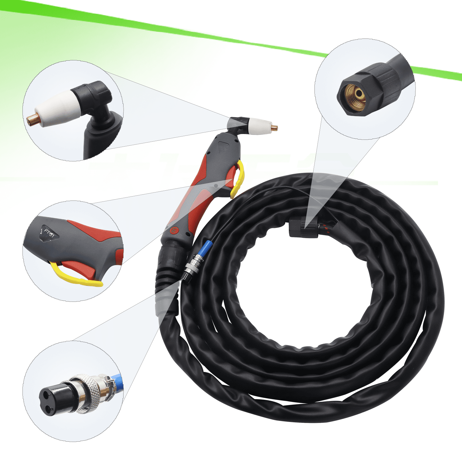 PT31 Plasma Cutter Welding Gun 40A hose Cutting Torch with 5M for CUT-40 LGK40 - Walmart.com