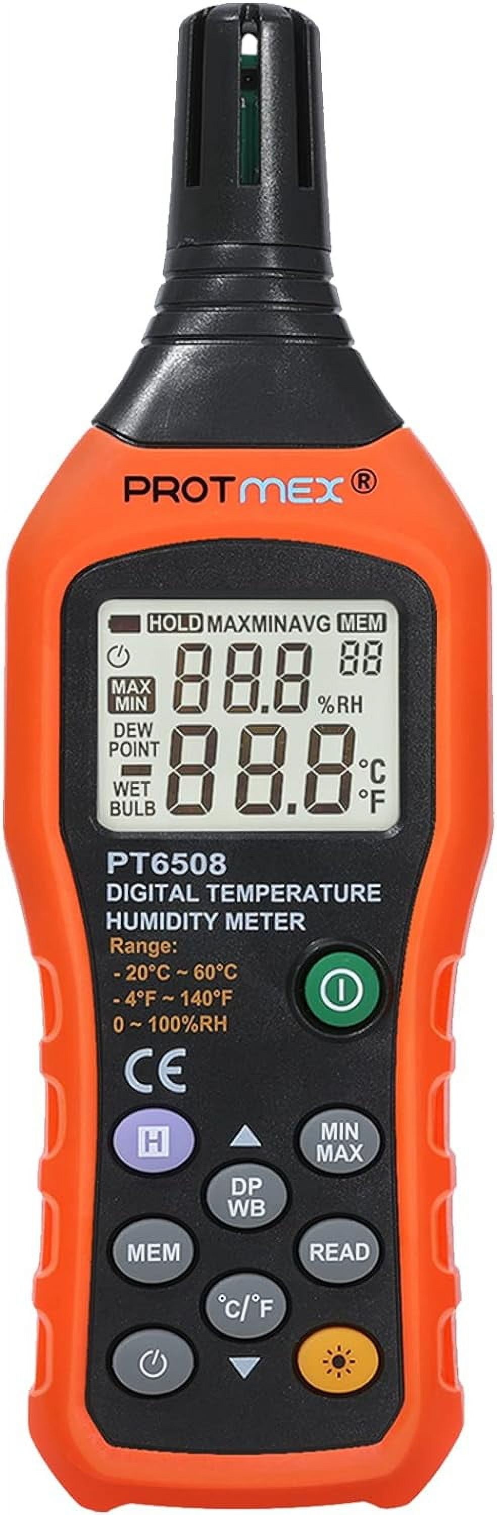 PT6508 Digital Thermometer Hygrometer Monitor: Temperature Humidity ...