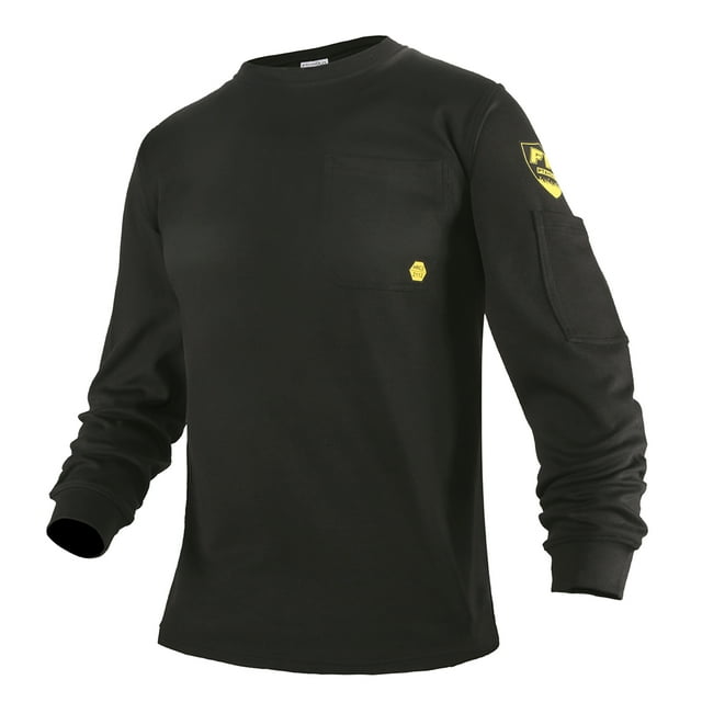 PTAHDUS FR Shirts for Men, 7.1oz Flame Resistant Clothing Long Sleeve ...