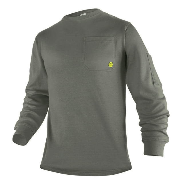 PTAHDUS FR Shirts for Men, 7.1oz Flame Resistant Clothing Long Sleeve ...