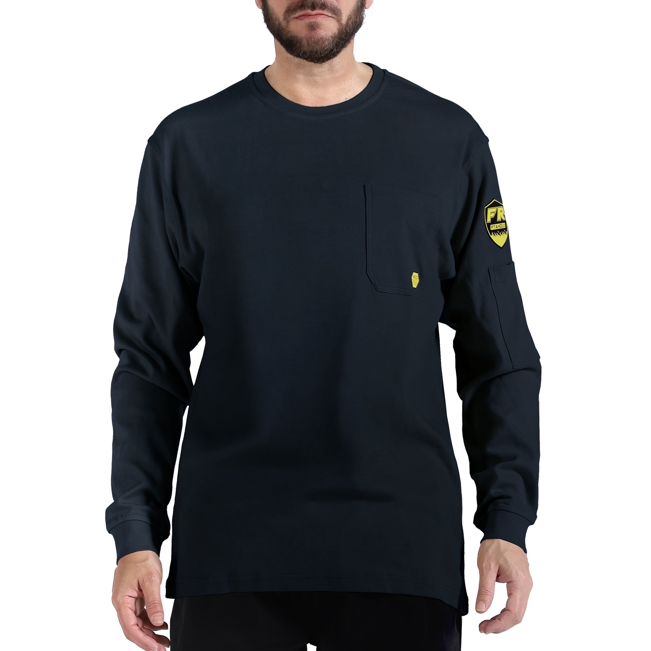 PTAHDUS FR Shirts for Men, 7.1oz Flame Resistant Clothing Long Sleeve ...