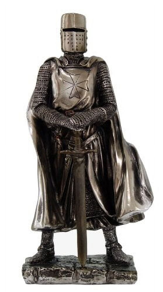 Crusader Knight 7" Suit Armor Figurine Medieval Figures Statue 8712 ...
