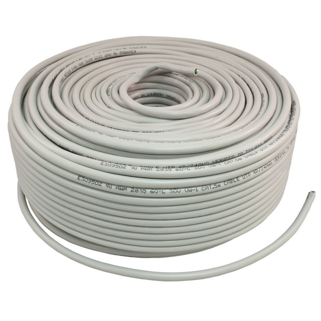 PTC CAT5E SOLID Internet DSL Ethernet Network LAN BULK Cable KIT UTP ...